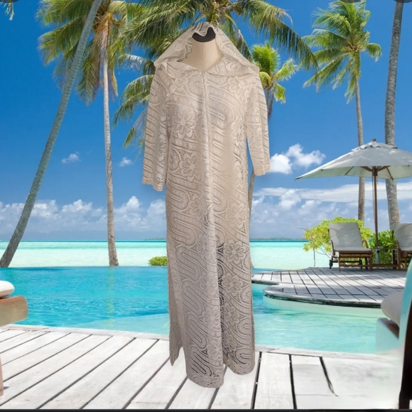 Mademoiselle Inc | Swim | Vintage Lace Maxi Swimsuit Coverup | Poshmark